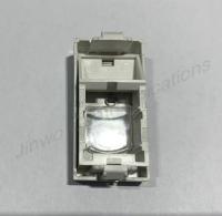 China 45mm 22.5mm Network Faceplate French Type Single Gang Face Plate for sale