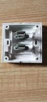 China Wall Mounted 2 Ports Network Faceplate Telecommunication for sale