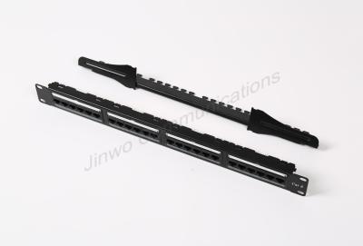 China 19 Inch Unshielded Network Patch Panels UTP Cat 6 24 Port for sale