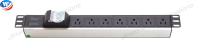 China Overload Surge 7 Outlet PDU Power Distribution Unit Sliver Aluminum Shell for sale