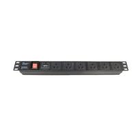 China Argentina Type Power Distribution Units Master Switch 6 Way 1U Server Rack for sale
