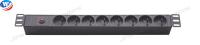 China French Type 8 Way Rack Mount Power Distribution Unit For Server Rack 250V Aluminum Alloy Shell for sale