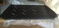 China 600mm 4 Port Patch Panel Black Network Floor Rack Cold Rolled Steel for sale