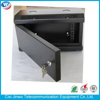 China 10 Inch Wall Mount Network Cabinet Glass Door 15U SPCC Cold Rolled Steel for sale