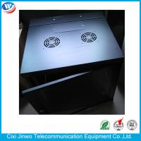 China Double Section 12U Wall Mounted CCTV Cabinet 19 Inch Recessed Type for sale