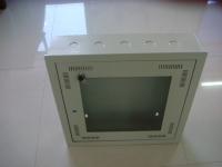 China Recessed Type Wall Mount Network Cabinet Glass Door 19 Inch for sale