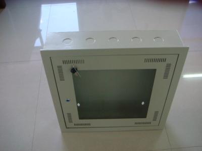 China Recessed Type Wall Mount Network Cabinet Glass Door 19 Inch for sale