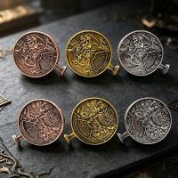 China Luxury Zinc Alloy Metal Dice Spinner with 3D Dragon Relief and Press-to-Spin Mechanism for DND RPG Gaming for sale