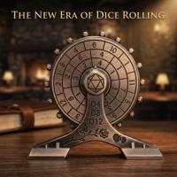 China Solid Zinc Alloy Dice Wheel with Silent Bearing and Vintage Rose Carved Design for DND TRPG Games for sale