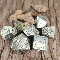 China Premium Zinc Alloy Polyhedral Dice Set for DND Gaming - Customizable Size & Eco-Friendly for sale