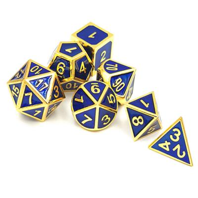 China Customized Color Zinc Alloy Metal Dice Set 16mm-20mm for DND Game for sale