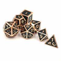 China Customized Color Zinc Alloy Metal Dice Set 16mm-20mm for DND Game for sale