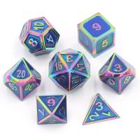 China Customized Color Zinc Alloy Metal Dice Set 16mm-20mm for DND Game for sale