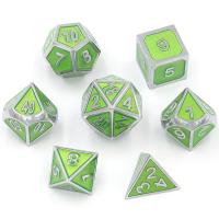 China Customized Color Zinc Alloy Metal Dice Set 16mm-20mm for DND Game for sale