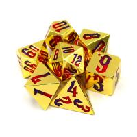 China 16MM Customized Color Zinc Alloy Metal Dice Set for DND RPG Board Games for sale
