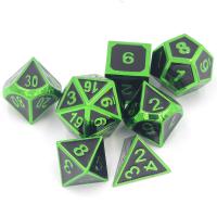 China Customized Color Zinc Alloy Metal Dice Set 16mm-20mm for DND and Board Games for sale
