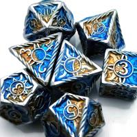 China Zinc Alloy Metal Dice Set with Customized Color and Polyhedral Shape for DND Games for sale
