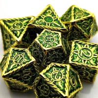 China Customizable Logo Zinc Alloy Metal Dice Set with Polyhedral Shape for RPG Games for sale