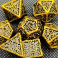 China Customizable Logo Zinc Alloy Metal Dice Set with Polyhedral Shape for RPG Games for sale