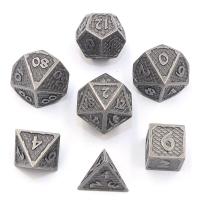 China Customizable Logo Zinc Alloy Metal Dice Set - 7-Piece Polyhedral DND Dice Set for sale