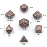 China Customizable Logo Zinc Alloy Metal Dice Set - 7-Piece Polyhedral DND Dice Set for sale