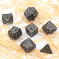 China Customizable Logo Zinc Alloy Metal Dice Set - 7-Piece Polyhedral DND Dice Set for sale