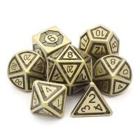 China Custom Logo Zinc Alloy Metal Dice Set 7PCS Polyhedral RPG Dice for Dungeons & Dragons for sale