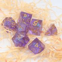 China Wholesale Custom Colors 14-20mm Size Polyhedron Design Resin Dice for DND Games for sale