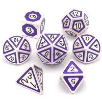 China Solid Zinc Alloy Metal Dice Set for DND Tabletop Games with Multiple Colors and Factory Direct Price for sale