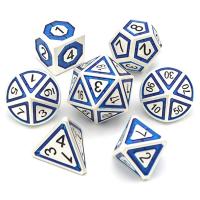China Solid Zinc Alloy Metal Dice Set for DND Tabletop Games with Multiple Colors and Factory Direct Price for sale