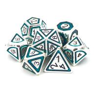 China Wholesale Solid Zinc Alloy Metal Dice Set - 14-20mm Polyhedral DND Dice with Customized Logo Options for sale