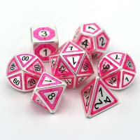 China Wholesale Solid Zinc Alloy Metal Dice Set - 14-20mm Polyhedral DND Dice with Customized Logo Options for sale