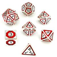 China Wholesale Solid Zinc Alloy Metal Dice Set - 14-20mm Polyhedral DND Dice with Customized Logo Options for sale