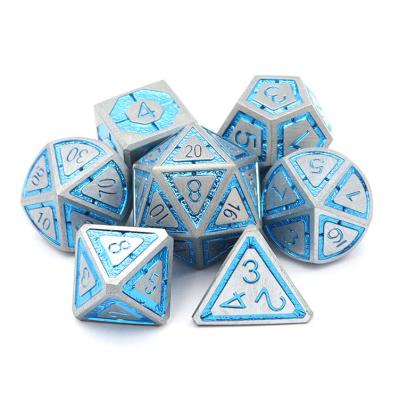 China Zinc Alloy Metal Dice Set with Custom Colors and 14-20mm Size for DND & RPGs for sale
