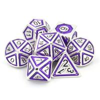 China Zinc Alloy Metal Dice Set with Custom Colors and 14-20mm Size for DND & RPGs for sale