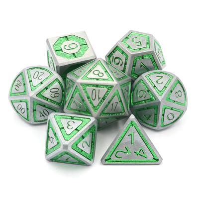 China Hot Sale Zinc Alloy Metal Dice Set - Multi-color Optional Polyhedral Dice for DND Games in 14-20mm Size for sale