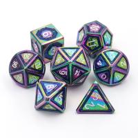 China Zinc Alloy Metal Dice Set with Custom Colors and 14-20mm Size for DND & RPGs for sale