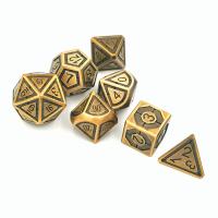 China Customized Color Zinc Alloy Metal Dice Set - Durable Polyhedral RPG Dice for Tabletop Games for sale