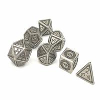 China Customized Color Zinc Alloy Metal Dice Set - Durable Polyhedral RPG Dice for Tabletop Games for sale