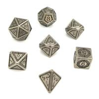 China Customized Color Zinc Alloy Metal Dice Set - Durable Polyhedral RPG Dice for Tabletop Games for sale