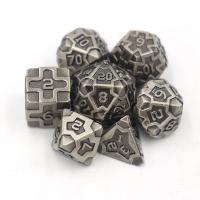 China Zinc Alloy Metal Dice Set with Customized Logo and 16-22mm Size for DND Games for sale