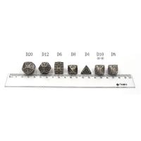China Zinc Alloy Metal Dice Set with Customized Logo and 16-22mm Size for DND Games for sale