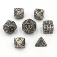 China Zinc Alloy Metal Dice Set with Customized Logo and 16-22mm Size for DND Games for sale