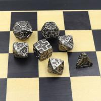 China Zinc Alloy Metal Dice Set with Customized Logo and 16-22mm Size for DND Games for sale