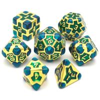 China Customized Logo Zinc Alloy Metal Dice Set D4-D20 for Role-Playing Board Games for sale