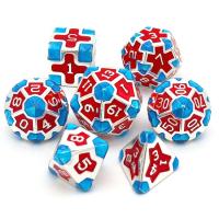 China Customized Logo Zinc Alloy Metal Dice Set D4-D20 for Role-Playing Board Games for sale