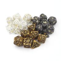 China Customized Logo Brass Hollow Dice Set - 16MM-20MM Metal DND RPG Dice for sale