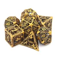 China 14mm-20mm Copper Hollow Dice Set with Customized Logo for DND Games for sale