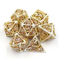 China 14mm-20mm Copper Hollow Dice Set with Customized Logo for DND Games for sale