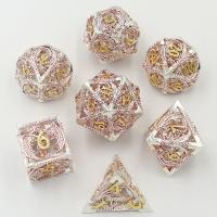 China High Quality Brass Hollow Dice Set with Customized Logo in 16mm-20mm Sizes for DND RPG MTG for sale